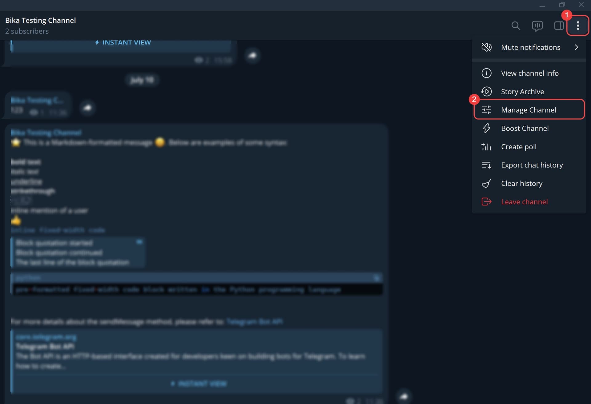Telegram Bot Send Messages to Channels & Groups | Bika.ai Automation ...